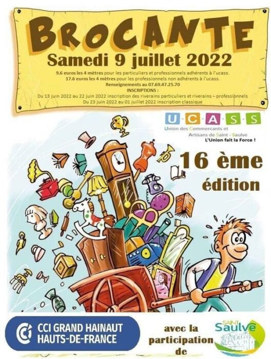 Brocante Saint-Saulve 9 juillet - Ici on vibre